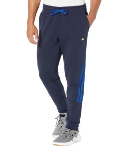 adidas men's sportswear future icon 3-stripes pants, legend ink/collegiate royal, medium