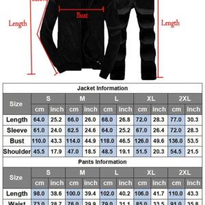 Lavnis Men's Casual Tracksuit Long Sleeve Running Jogging Athletic Sports Set Gray M