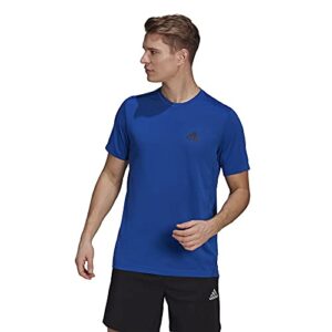 adidas mens fr tee team royal blue/black medium