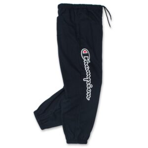 Champion Sweatpants for Men Big and Tall Cotton Fleece Joggers Black XLT