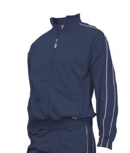 soffe adult warm-up jacket, navy, medium