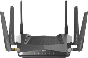 d-link dir-x5460 exo ax5400 wi-fi 6 router with gigabit ethernet ports, mu-mimo, band steering, 1024 qam, ofdma, wpa3, firewall, parental controls and speedtest. works with alexa/gooogle assistant.