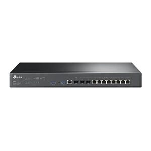 tp-link er8411 | enterprise wired 10g vpn router | up to 10 wan ports | high network capacity | spi firewall | support omada sdn | load balance | lightning protection | 5 year manufacturer warranty