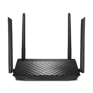 asus ac1200 wifi gaming router (rt-acrh12) - dual band gigabit wireless router, 4 gb ports, usb port, gaming & streaming, easy setup, parental control, mu-mimo