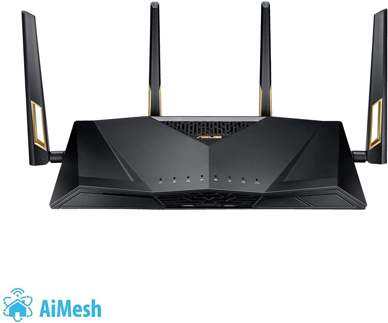 ASUS AX6000 Dual-Band WiFi 6 Gaming Router, Game Acceleration, Mesh WiFi Support, Lifetime Free Internet Security, Gamer Private Network, Mobile Game Boost, Streaming & Gaming Model RT-AX88U