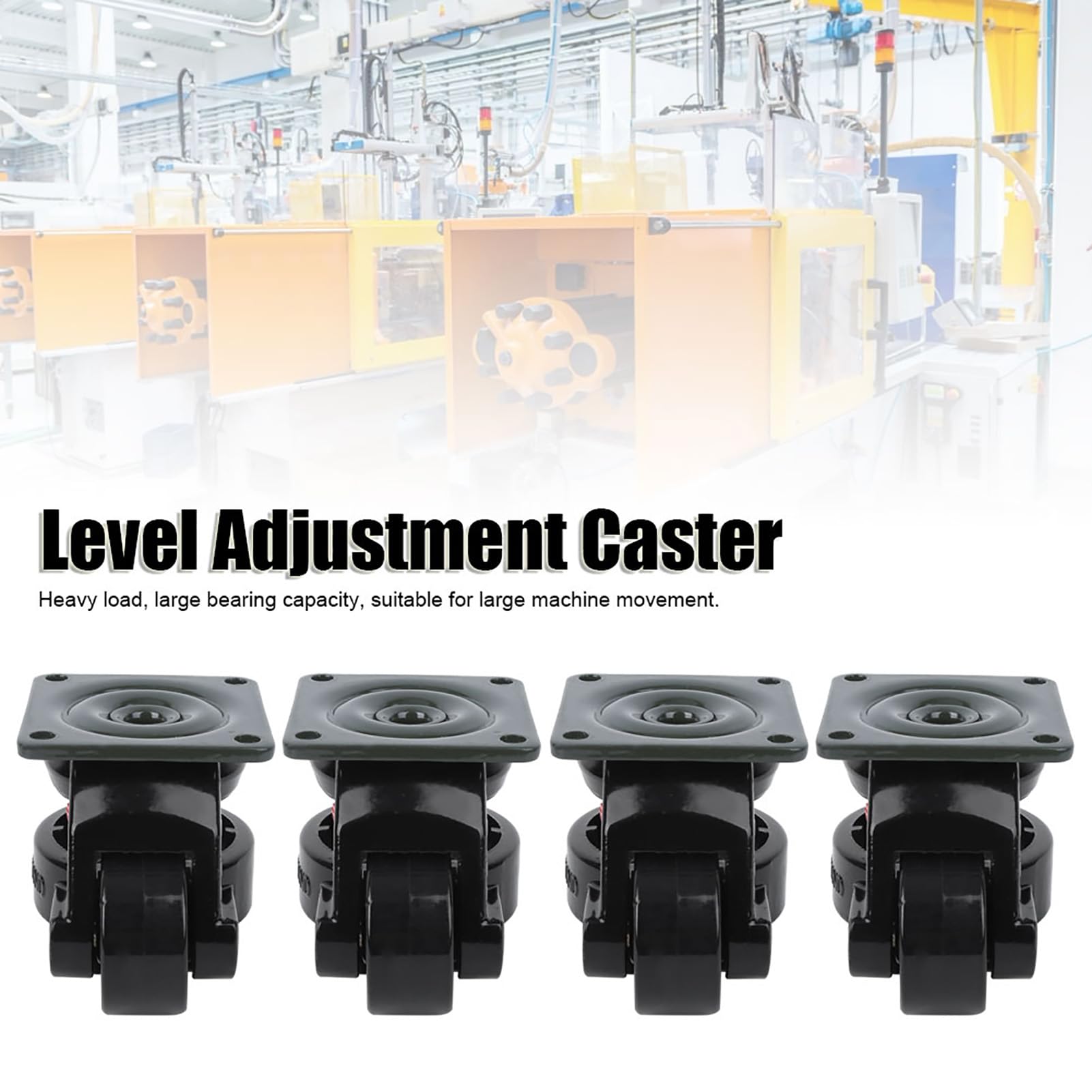 Leveling Casters,4pcs Retractable Casters 551.2lb Gd‑60fheavy Duty Leveling Feet Workbench Casters Heavy Duty Industrial Roller Wheel Leveling Caster Wheels