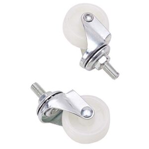 caster furniture，rubbered trolley wheels ， castor wheels,furniture casters,1.6" dia light duty threaded stem swivel caster wheel roller 2 pcs/4pcs/10pcs