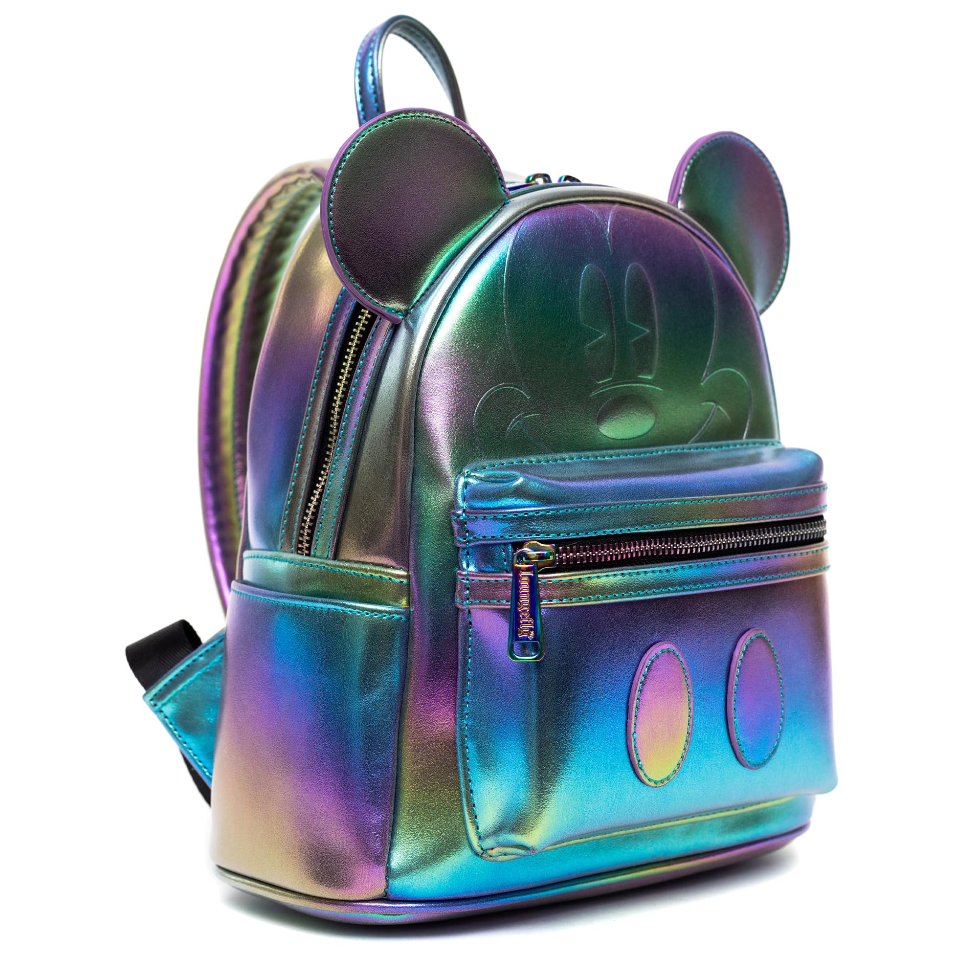 Loungefly Disney Oil Slick Mickey Mouse Mini Backpack, True Original