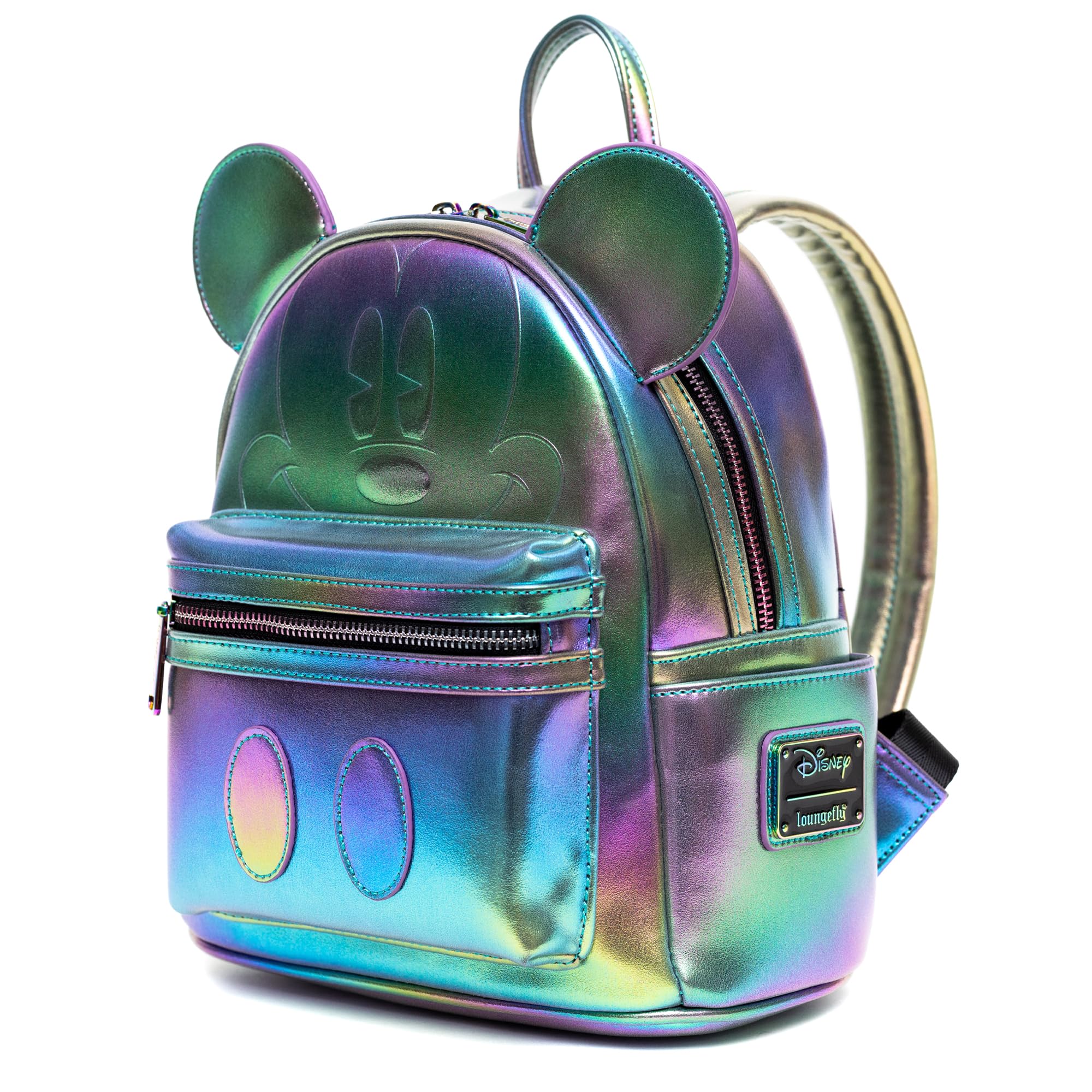 Loungefly Disney Oil Slick Mickey Mouse Mini Backpack, True Original