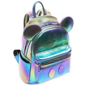 Loungefly Disney Oil Slick Mickey Mouse Mini Backpack, True Original