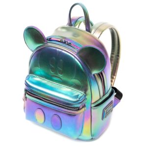 Loungefly Disney Oil Slick Mickey Mouse Mini Backpack, True Original