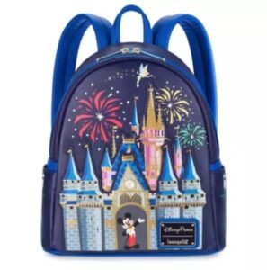 loungefly disney parks mini backpack - mickey at cinderella castle - walt disney world