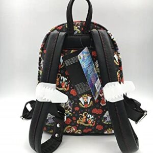 Loungefly Disney Villains Tattoo All Over Print Women's Double Strap Shoulder Bag Purse