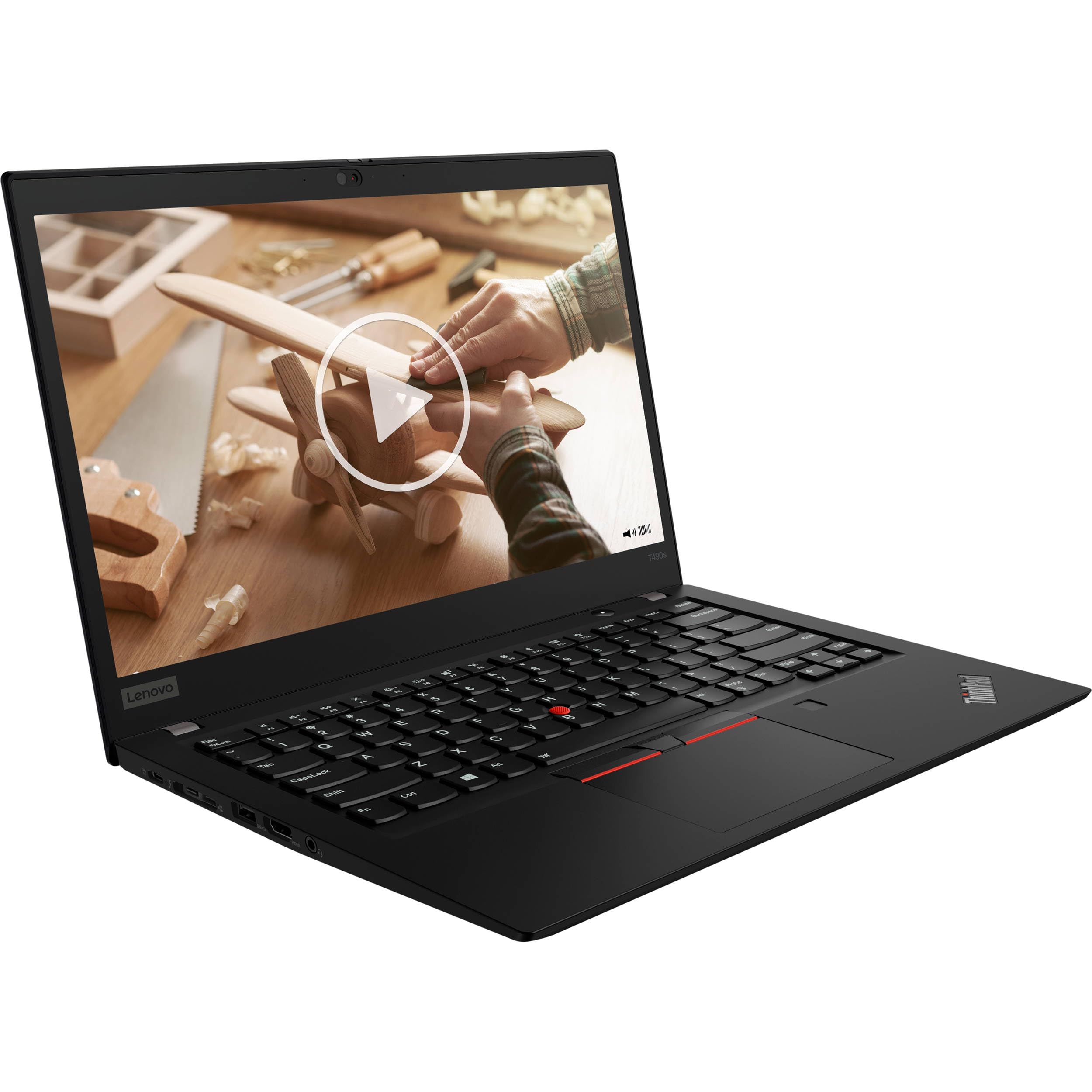 Lenovo ThinkPad T490s 14.0'' FHD Laptop Computer, Intel Quad-Core i5-8365, 16GB DDR4 RAM, 512GB SSD, Fingerprint, Backlit Keyboard, Wi-Fi, Bluetooth, Windows 10 Pro 64-bit (Renewed)