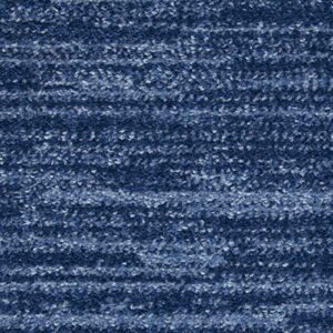 Nourison Essentials Indoor/Outdoor Navy Blue 4' x 6' Area Rug, Easy Cleaning, Non Shedding, Bed Room, Living Room, Dining Room, Backyard, Deck, Patio (4x6)