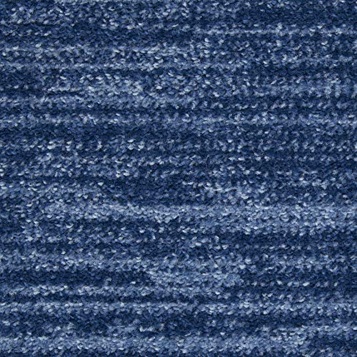 Nourison Essentials Indoor/Outdoor Navy Blue 4' x 6' Area Rug, Easy Cleaning, Non Shedding, Bed Room, Living Room, Dining Room, Backyard, Deck, Patio (4x6)