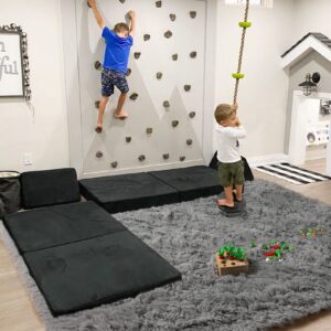 PAGISOFE Grey Fluffy Rugs for Bedroom 4x6 Area Rug Shag Rug for Kids Room Furry Carpet Modern Living Room Rug Soft Shaggy Boys Rug Fuzzy Throw Rugs for Home Decor Aesthetic, Dorm Nursery Gray