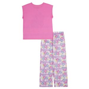 Wewearcute Girls' 2-Piece Loose-fit Pajama Set, Soft & Cute for Kids, JUST CHILL, 6