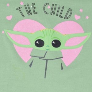 STAR WARS The Mandalorian The Child Toddler Girls T-Shirt and Leggings Outfit Set Green 2T