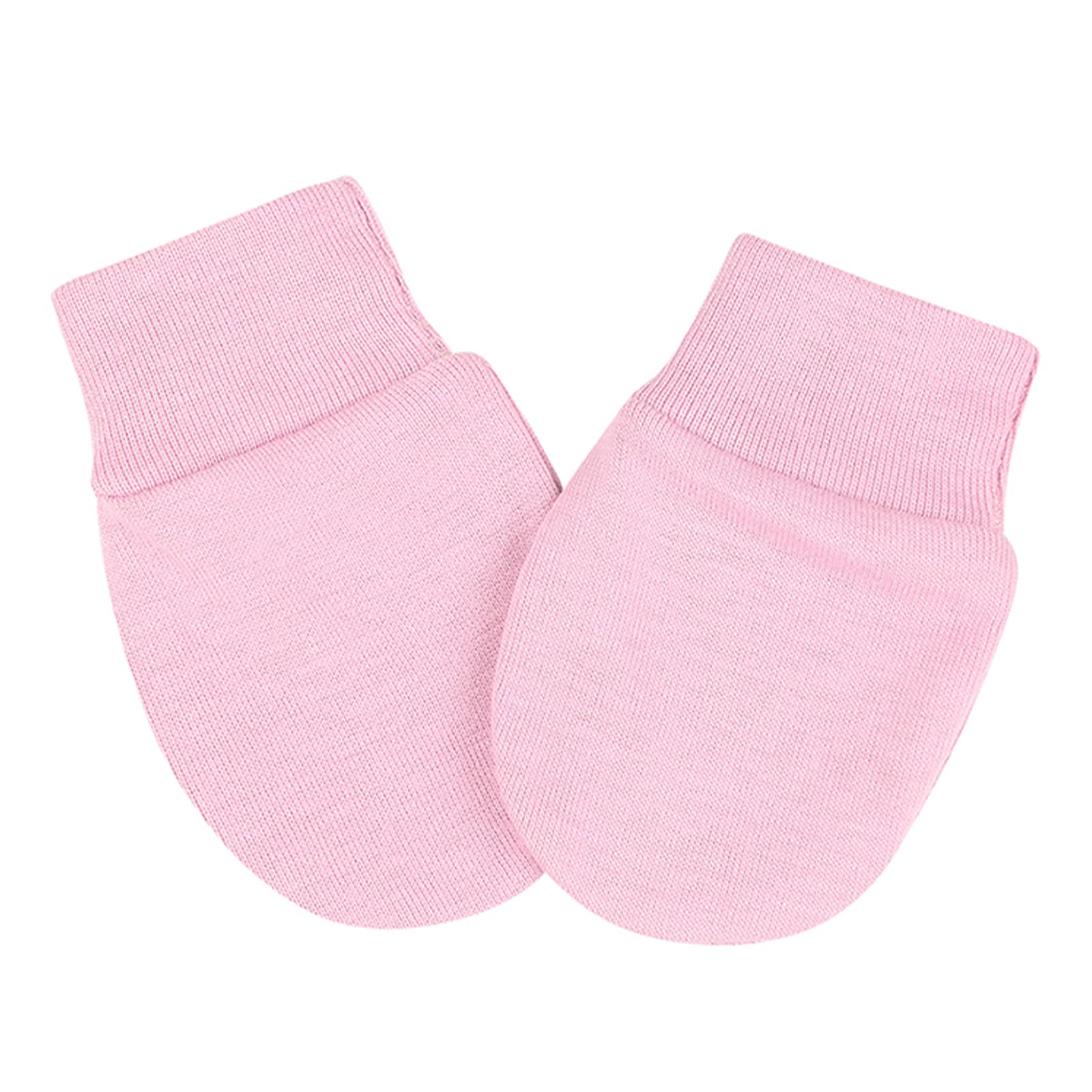 Mittens and Caps for Newborn Baby Girls Set Hospital Hat Beanie Infant Hats with Bow for 0-6 Months Deep Pink & White & Gray & Black 0-3 Months