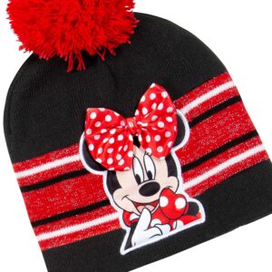 Disney Minnie Mouse Girls 3 Piece Beanie Hat Scarf and Glove Set [4015]