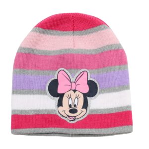 Disney Girl's Minnie Mouse Winter Hat and Glove Set, Ages 6-13, Pink