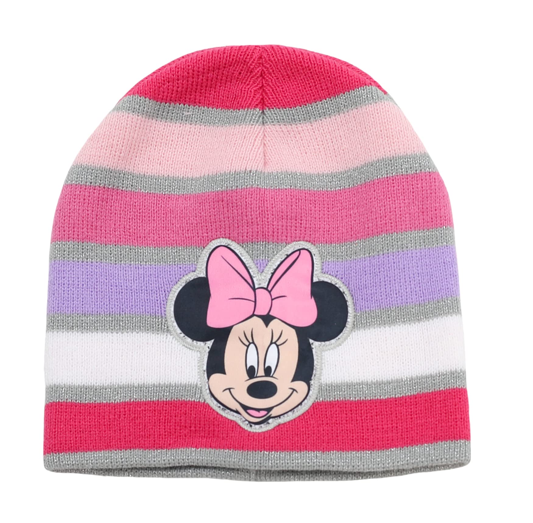 Disney Girl's Minnie Mouse Winter Hat and Glove Set, Ages 6-13, Pink