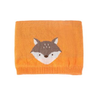 LUCKYBUNNY Toddler Cute Fox Winter Hat Scarf Gloves Set, Warm Fleece Lined Earflap Beanie Neck Warmer Mittens for Boy Girl