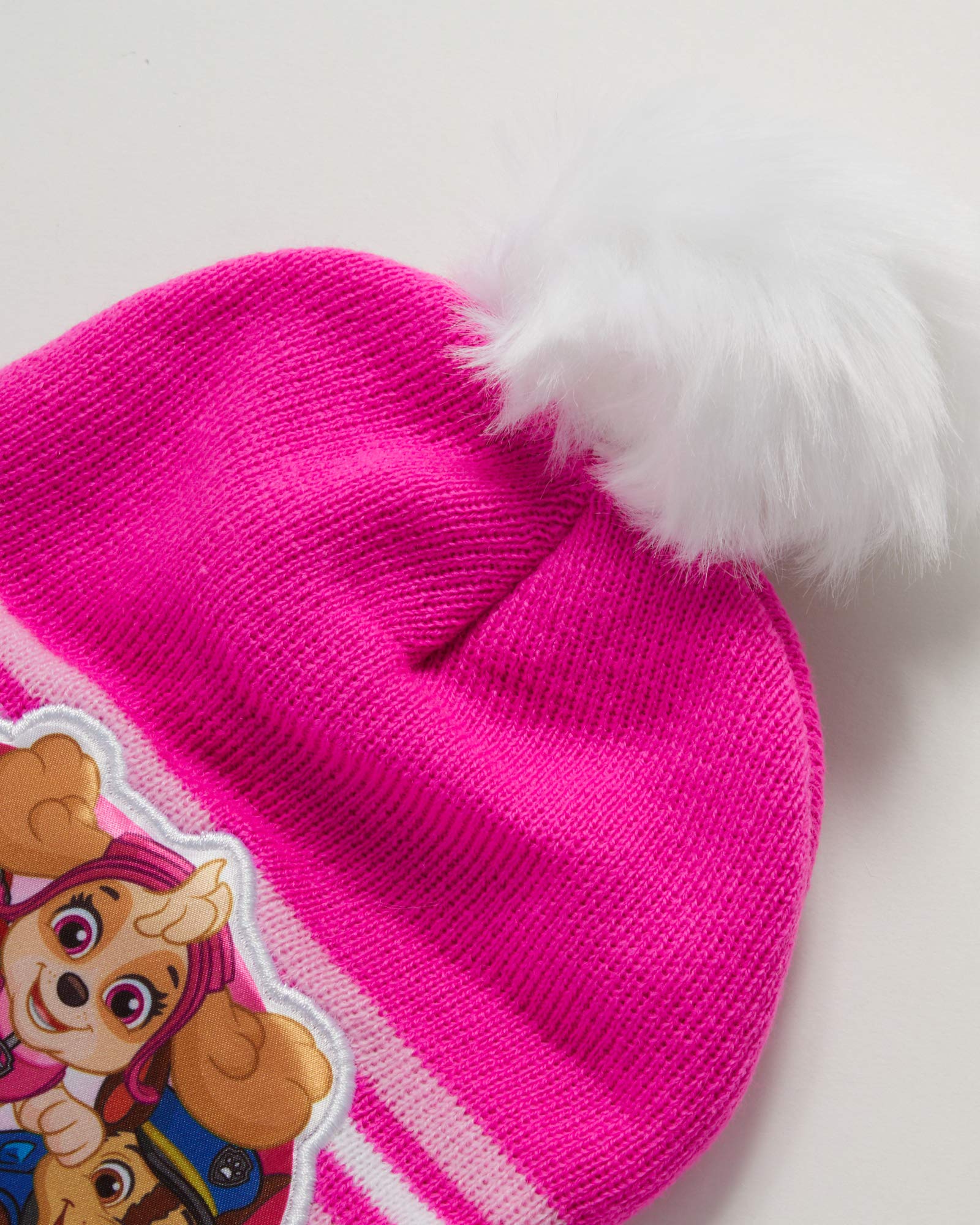 Nickelodeon Girls' JoJo Siwa or Paw Patrol Winter Hat, Gloves or Mittens, and Gaiter Set (2-7), Size Age 2-4, Paw Patrol, Mittens