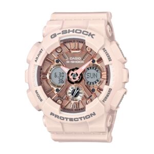 casio women's gma-s120mf-4acr g shock analog-digital display quartz pink watch