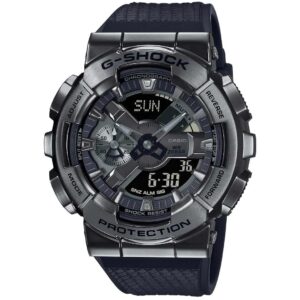 men's casio g-shock analog-digital watch - gm110-1a with black resin band