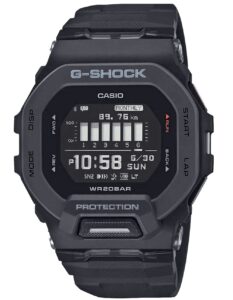 g-shock men's gbd200 square case watch black