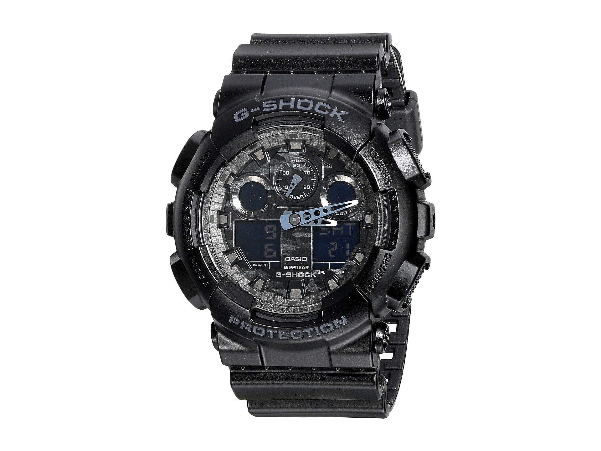 G-Shock GA-100CF-1ACR Black/Camo Dial One Size