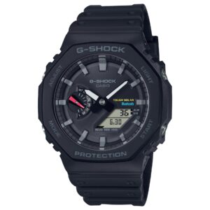 g-shock casio analog-digital tough solar connected black watch | gab2100-1a