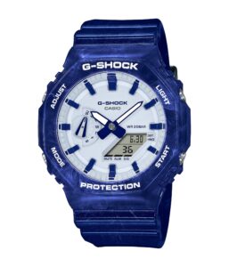 g-shock ga2100bwp-2a blue one size