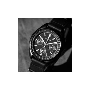 Bulova Men's Archive Series Lunar Pilot 6-Hand Chronograph Precisionist Black Ion-Plated Stainless Steel, Black NATO Strap and Sapphire Crystal Style: 98A186