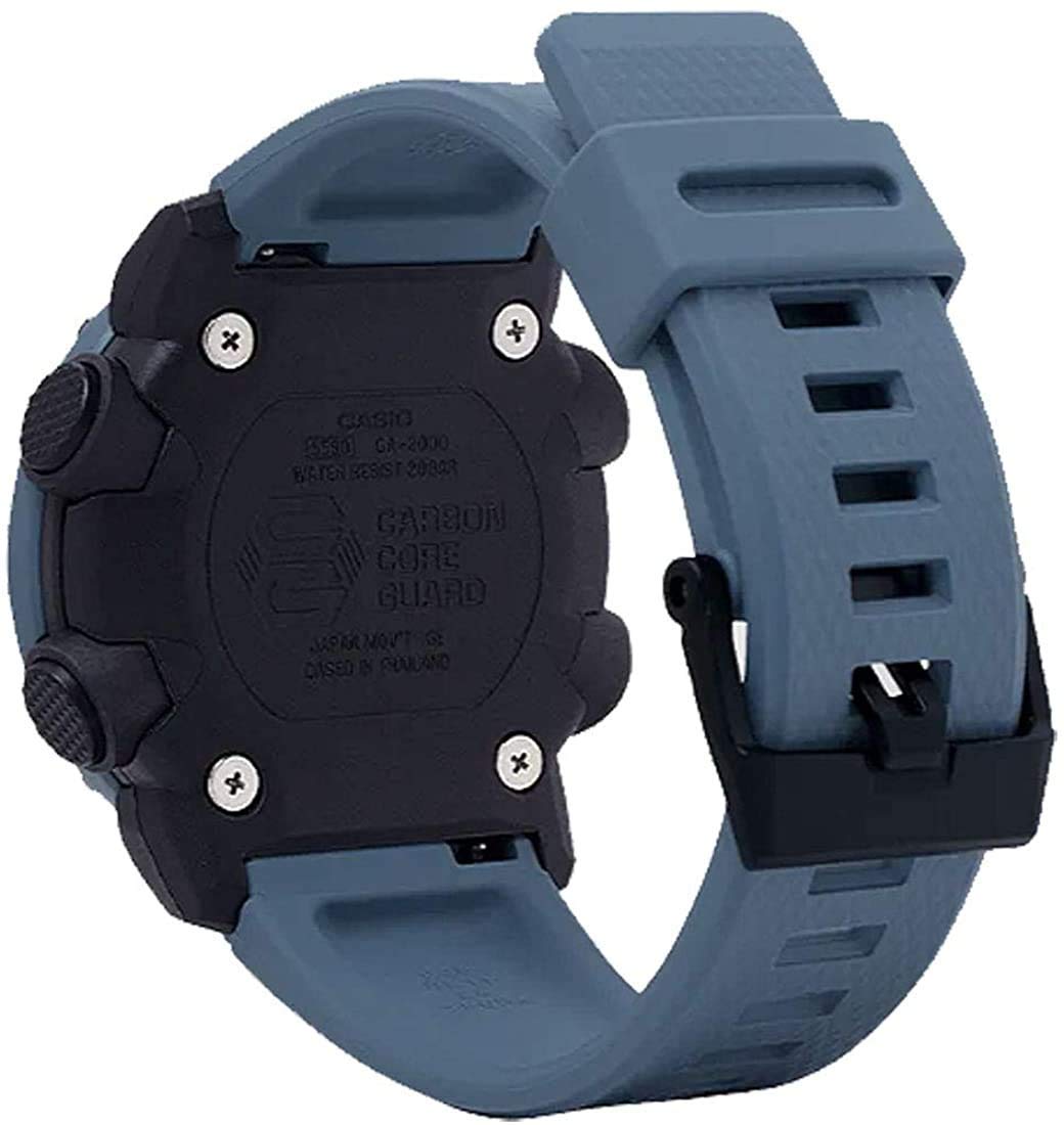 Casio Men's G-Shock Analog-Digital Carbon-Resin Blue Camoflauge Dial Watch GA2000SU-2A