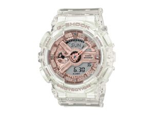 g-shock gmas120sr-7a clear/rose gold one size