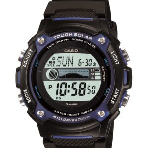 Casio Men's WS210H-1AVCF Tough Solar-Powered Tide and Moon Digital Sport Wa,tch