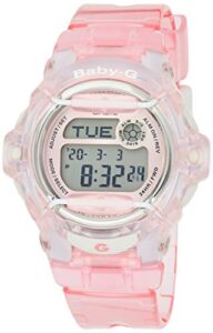 casio women's bg169r-4 baby-g pink whale digital sport watch