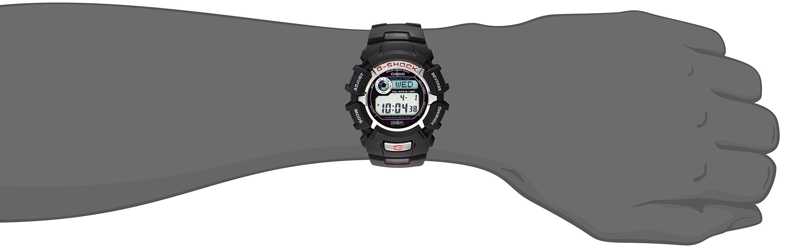 Casio Men's G2310R-1 G-Shock Tough Solar Power Digital Sports Watch