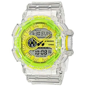 casio g-shock ga400sk-1a9 watch - clear/yellow