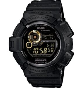 casio mens g-shock scorpion - limited edition black with gold- accents