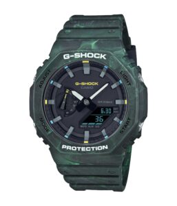 g-shock men's ga2100fr-3a mystic forest watch, green