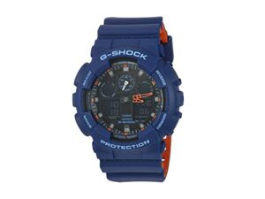 casio men's ga-100l-2acr g shock analog-digital display quartz multi-color watch