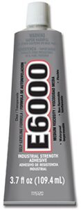 eclectic products 230021 2 pack 3.7 oz. e-6000 medium viscosity multi-purpose adhesive uncarded, clear