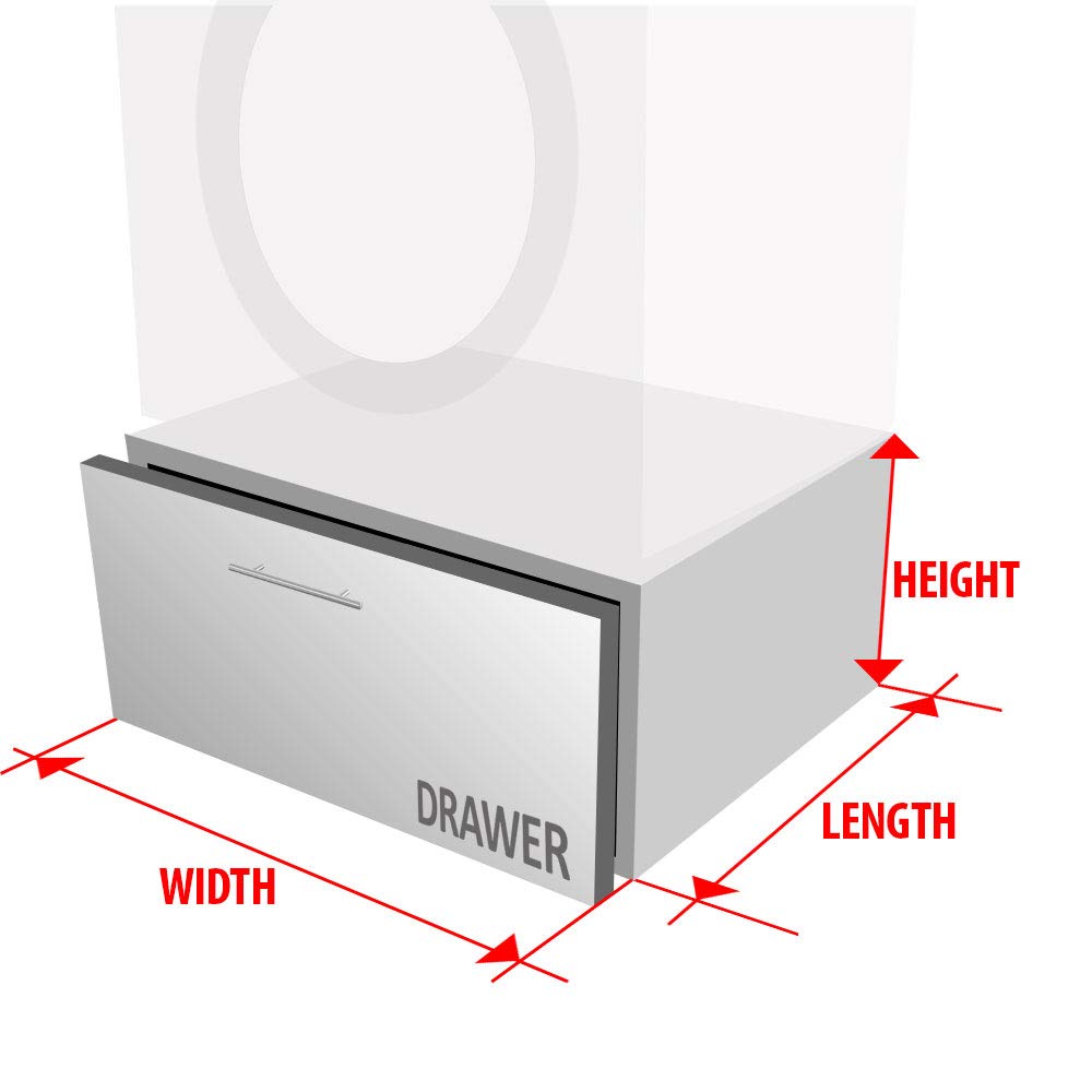 Wood Laundry Pedestal with Storage Drawer for Washer Dryer Machine- Choose your Size - 28W x 28L x16H