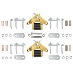 yourour K71-652-00 Complete Tandem Kit,Replacement for Dexter E-Z Flex Tandem Trailer Suspension Kit,33" Axle Centers and Axles Up to 6000 Lbs,26.00" Double Eye Springs.