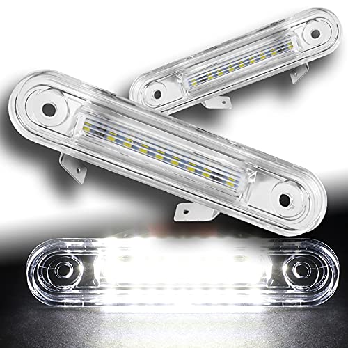 EPARTS White 6000K 18-SMD LED License Plate Tag Light lamp Compatible With 1984 - 1991 Mercedes-Benz W124 E-Class / 1992 - 1997 Mercedes-Benz W201 E-Class / 1993 - 1997 Mercedes-Benz W202 C-Class