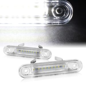 EPARTS White 6000K 18-SMD LED License Plate Tag Light lamp Compatible With 1984 - 1991 Mercedes-Benz W124 E-Class / 1992 - 1997 Mercedes-Benz W201 E-Class / 1993 - 1997 Mercedes-Benz W202 C-Class